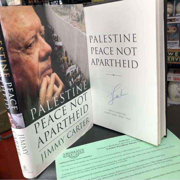 Other | President Jimmy Carter Autographed 206 Book Palestine Peace Not ...